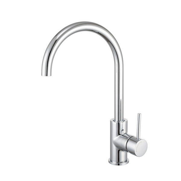 Artline Chrome Sink Mixer Cold Start Gooseneck Lead Free - Cob And Pen