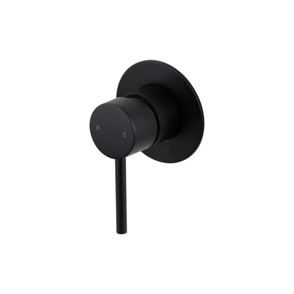 Artline Matte Black Shower Mixer Trim Kit 80MM Backplate (Refer Body ...