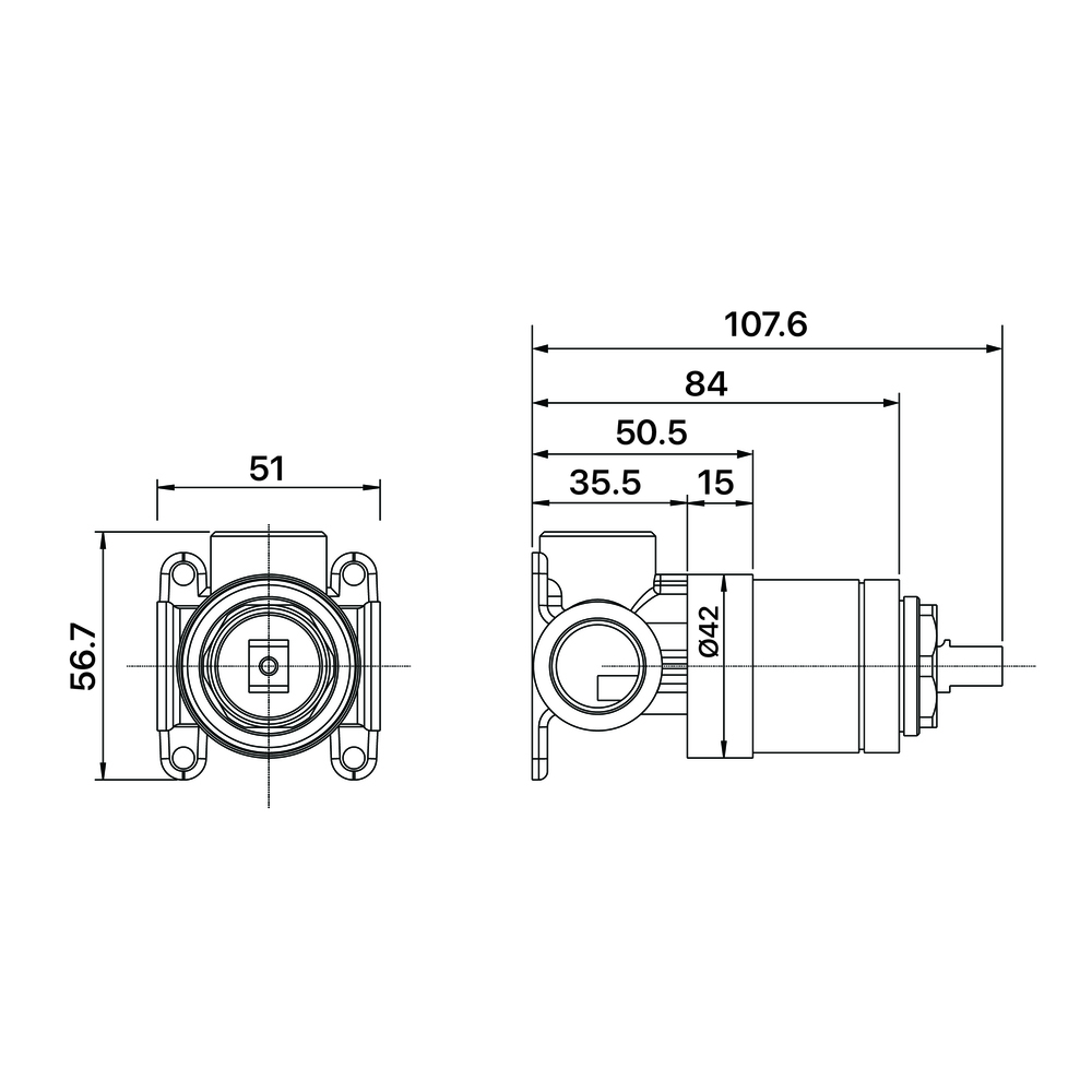 Artline / Spectra Shower Mixer Rough-in Body Only Unicolour (Less Trim ...