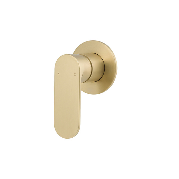 Spectra Brushed Gold Shower Mixer Trim Kit 80MM Backplate (Refer Body ...