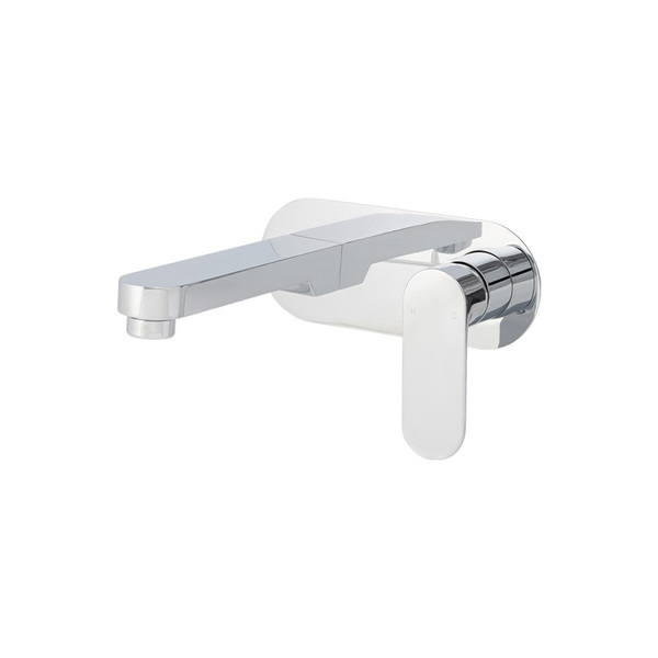 Spectra Chrome Wall Basin Mixer Trim Kit Cover Plate And Spout (Refer ...