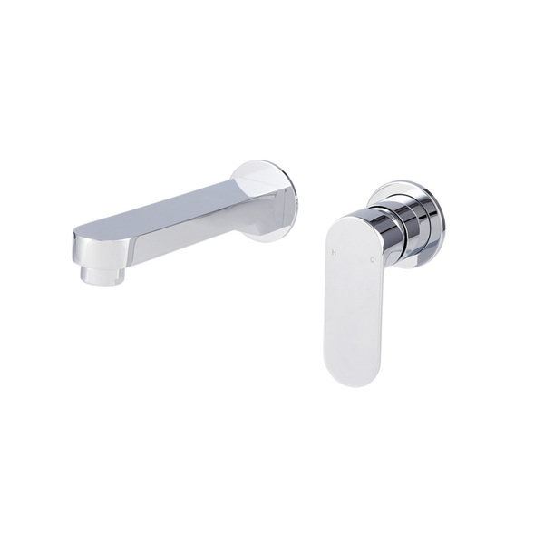 Spectra Chrome Wall Basin Mixer Trim Kit Two Round Cover Plates And ...