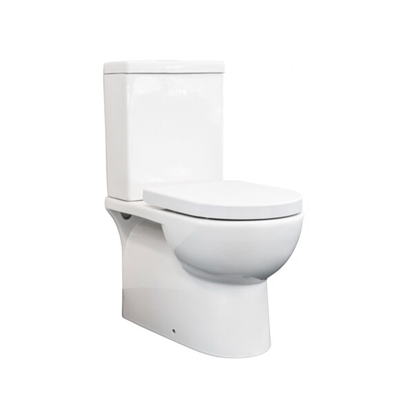 Dublin Back To Wall Box Rim Flush Toilet Suite - Cob And Pen