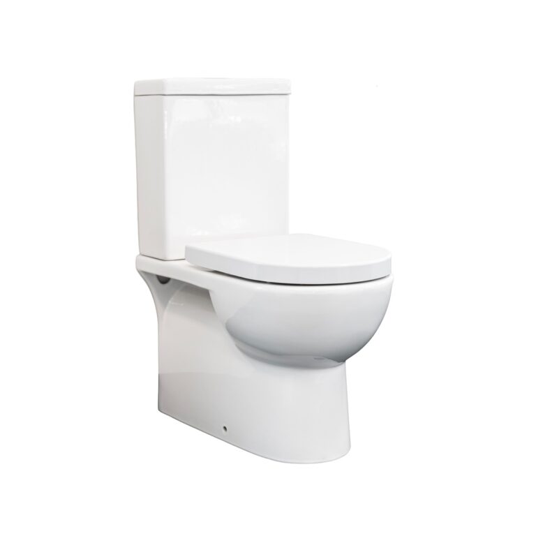 Dublin Back To Wall Box Rim Flush Toilet Suite - Cob And Pen